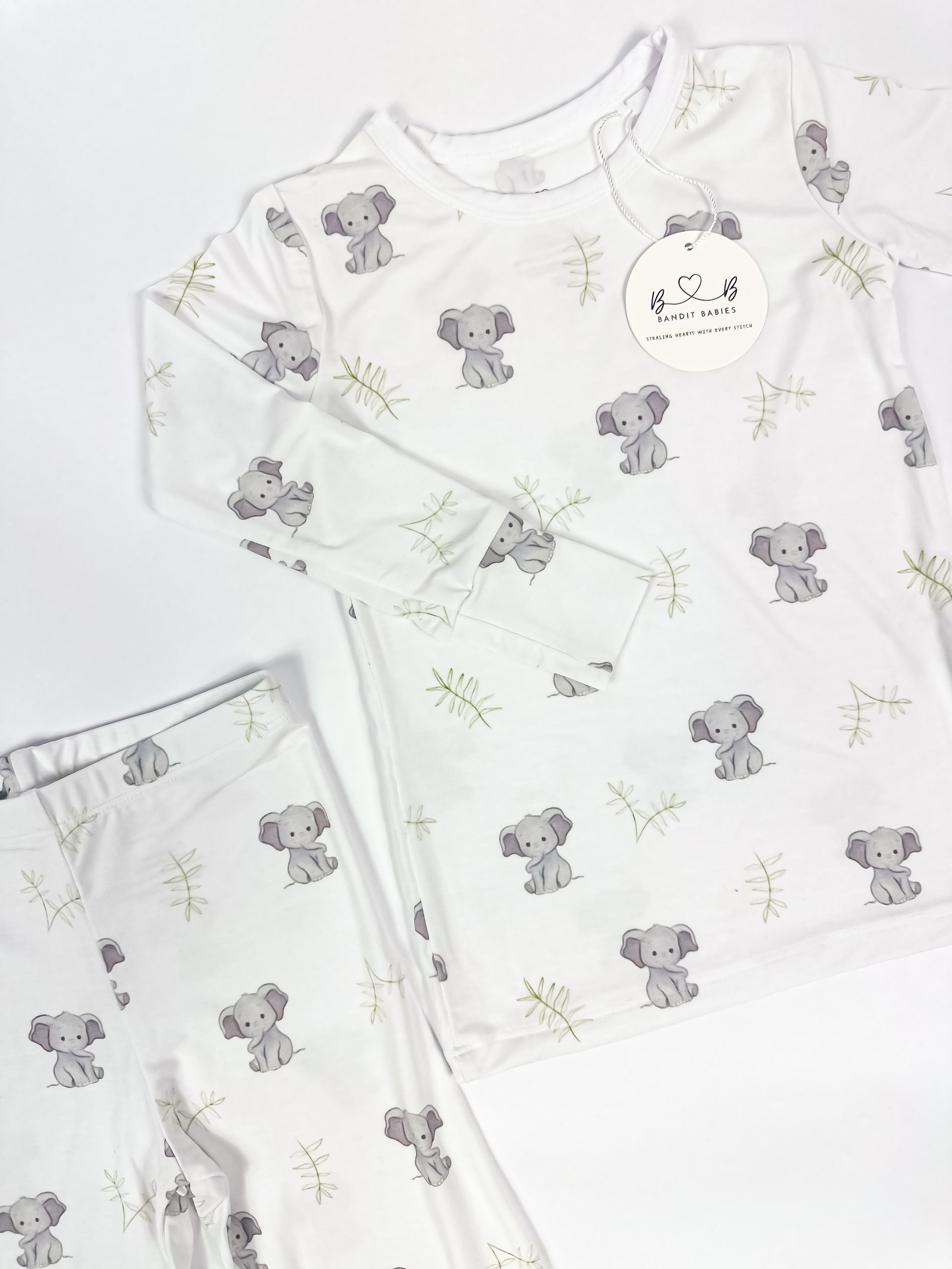 Ellie Elephant Bamboo Pajama – bandit babies